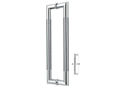 China OEM ODM Stainless Steel Vintage Glass Door Handles 100-2000mm Length Customizable SUS304 Material for sale