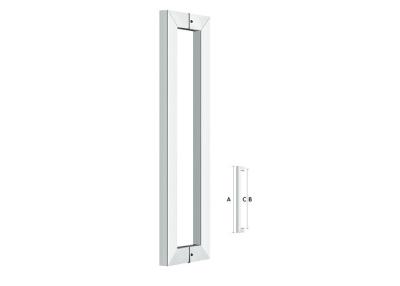China Custom Stainless Steel Patio Sliding Door Handles 100-2000mm Length with Anti-Rust SUS304/SUS201 for sale