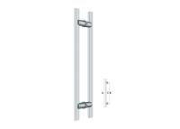 China Stainless Steel Glass Door Handles SS304 SS201 100-2000mm Length Customizable Satin Polished Finish for sale