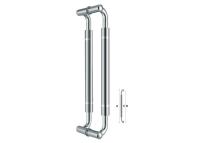 China Square Tube Colored Glass Door Handles 100-2000mm Length Stainless Steel SUS304 Customizable for 8-50mm Doors for sale