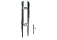 China Custom Stainless Steel Commercial Glass Door Handles 100-2000mm Length SUS304 Material with Satin/Polish Finish for sale