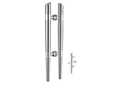 China Custom Stainless Steel Commercial Glass Door Handles 100-2000mm Length SUS304 Material with Satin/Polish Finish for sale