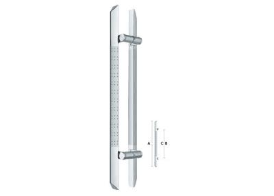 China Stainless Steel Glass Door Pull Handles 100-2000mm Custom Length SUS304 Grade Automatic Closure for sale