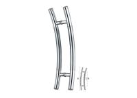 China Square Tube Glass Interior Door Handle Stainless Steel 304 Custom Length 100-2000mm for sale
