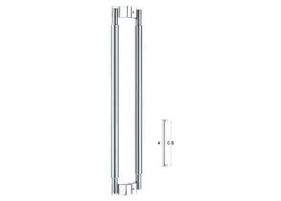 China Stainless Steel Door Handles 100-2000mm Length with Satin/Polish Finish - SUS304 Material for Glass/Metal/Wooden Doors for sale