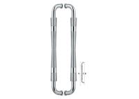 China Stainless Steel Door Handles 304 Anti Rust Custom Length 100-2000mm for Glass Wood Doors for sale