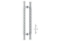 China H Shape Stainless Steel Glass Door Handle 100-2000mm Length SS201 SS304 for sale