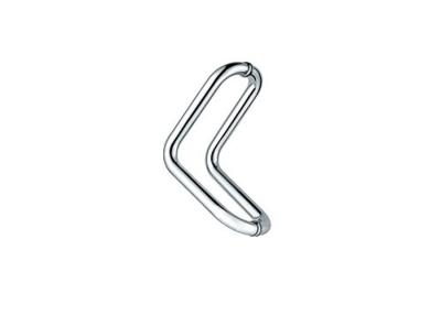 China Stainless Steel Square Tube Glass Door Handle SS304 100-2000mm Custom Length for sale
