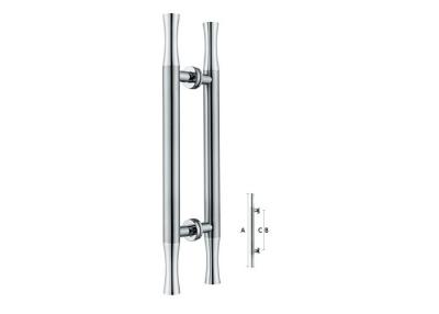 China Stainless Steel 201/304 Wood Door Handle - 100-2000mm Length, Custom Pull Push Design for Glass Doors for sale