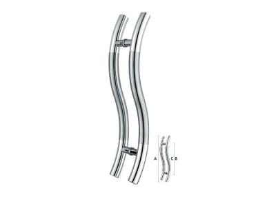 China Stainless Steel Wood and Glass Door Handle SS201 SS304 100-2000mm Custom Length for sale