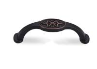 China Zinc Alloy Furniture Hardware Pull Handles M4x22 Screw Size Kitchen Cabinet Handle for sale