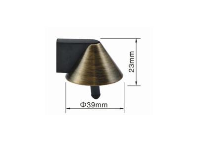 China Polished Magnetic Door Stop Holder 75mm Height 46mm Base Diameter Stainless Steel 304 Construction for sale