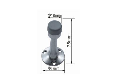 China Zinc Alloy Round Door Stopper for Modern Doors and Sofa Legs - Dual Mounting Options and Custom Designs Available for sale
