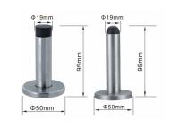 China Stainless Steel Floor Mounted Door Stop & Modern Sofa Legs - Dual Mounting Furniture Hardware Accessories for sale