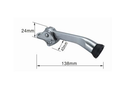 China Wall Mounted Door Holder Door Stopper Zinc Alloy Stainless Steel 60mm for sale
