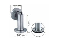 China Heavy Duty Magnetic Stainless Steel Door Stopper 60mm Floor Mount Modern Sofa Leg for sale