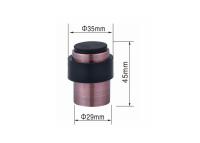 China Zinc Alloy Magnetic Door Stop Holder 77mm Height 50mm Base Durable Furniture Hardware for sale