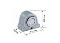 China Stainless Steel Magnetic Door Stop Holder Floor Mount Mirror Finish 50mm for sale