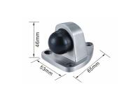 China 65x53x90mm Floor Mounted Door Stop Angled Adjustable Extra Strong for sale
