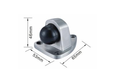 China 65x53x90mm Floor Mounted Door Stop Angled Adjustable Extra Strong for sale