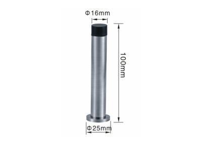 China Stainless Steel Floor Mounted Door Stop 60mm Modern Sofa Legs Furniture Hardware for sale