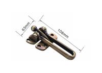 China Zinc Alloy Internal Door Latch Hardware 124x63x22mm with Satin Nickel Finish for Residential & Commercial Use for sale