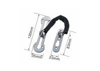China Furniture Interior Door Latch 57.5x75x25.5mm Stainless Steel Bolt Lock with Satin Nickel Finish for Residential & Commercial Use for sale