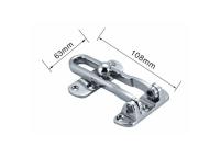 China Steel Stainless Door Security Lock Latch SL002 - 221x61x13mm Dimensions with 5000 Sets MOQ for sale
