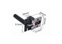 China Heavy Duty Front Door Latch 57.5x75x25.5mm Satin Nickel Finish for Hotel & Commercial Doors for sale