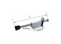 China Adjustable Chrome Door Bolt Latch 153x30x140mm - Zinc Alloy Security Lock with Custom Options for sale