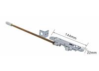 China Zinc Alloy Door Stopper & Furniture Legs 57.5x75x25.5mm with Satin Nickel Finish for Residential & Commercial Use for sale