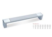 China Aluminium Cabinet Drawer Pull Handle 64mm 96mm 128mm Hole Pitch Furniture Hardware Accessories for sale