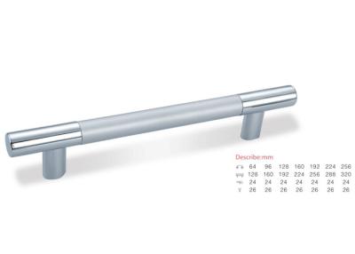 China Continuous Aluminum Drawer Pulls - 6063 Alloy with 64-1056mm Hole Pitches, Anodized Surface Finish for Furniture Hardware for sale