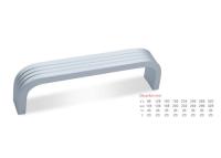 China Aluminum Cabinet Pull Handle 64mm 96mm 128mm Hole Pitch with Corrosion Resistant Finish for sale