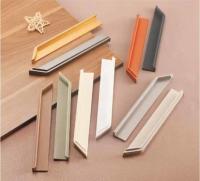 China Aluminum Alloy Slotted Concealed Cabinet Door Pull Handle 128mm Matt Black for sale