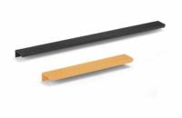 China Assembled Integrated Hidden Concealed Kitchen Cabinet Door Handle Long Aluminum Profile Furniture Handle 96mm 128mm for sale