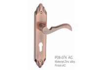 China European Privacy Zinc Alloy Door Handle with Custom 85mm/58mm Sizes and 200+ Mold Options for Residential & Commercial Use for sale