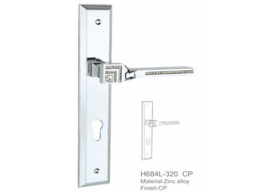 China Zinc Alloy Bathroom Door Handle with Custom Colors - 85mm/58mm Sizes, 35-50mm Door Thickness, 5-Year Warranty for sale