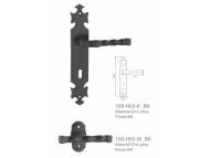 China Egypt Style Interior Door Handles 85mm & 58mm with Brush Finish - Custom Lengths for Exterior Doors for sale