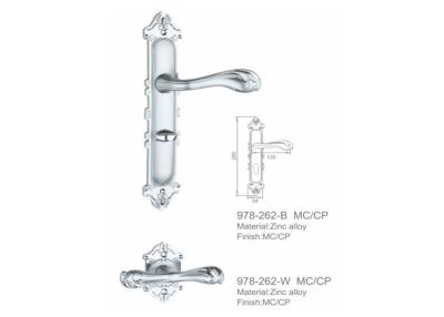 China High Security Exterior Door Handles 19×135×60 mm with 0.8-1.2mm Tube Diameter for 35-60mm Door Thickness for sale