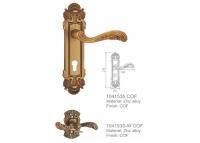 China Fashion Design Chrome Interior Door Knobs Nickel Plated Color Round Escutcheon Shape for sale