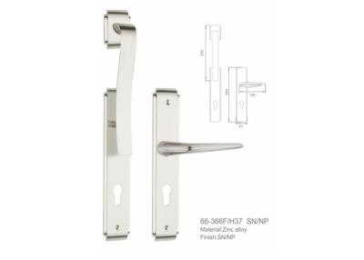 China Lightweight Zinc Alloy Door Handle Entrance Knob 85mm Long Lifespan Lock Body for sale