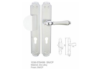 China Antique Copper Zinc Alloy Door Handle Iran Style 85mm Backset Stainless Steel Lock Body for sale