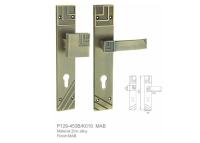 China Window System Front Door Lever Handle Set Powder Coated Surface Treantment for sale