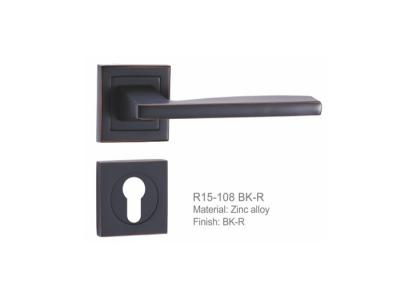 China Modern Zinc Alloy Door Handle 58x85mm Commercial Entry Door Handle Customizable Design for sale