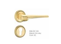 China Decorative Zinc Alloy Door Handle Set 85mm with Lock for Iran Market for sale