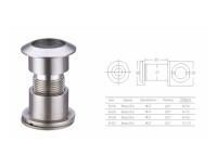 China 27mm Wooden Security Door Viewer with 200° Viewing Angle - Brass Zinc Alloy Construction for 30-110mm Doors for sale