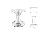 China Non-Toxic Metal Coffee Table Legs 60-200mm with 200kg Load Capacity - Chrome Plated Replacement Sofa Feet for sale