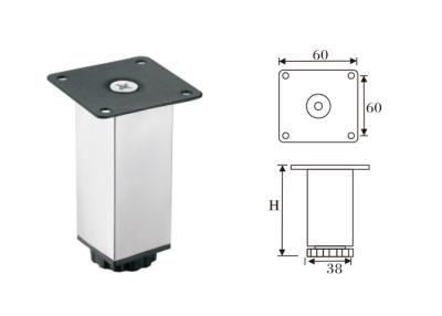 China Stainless Steel Modern Sofa Legs with 200 kg Load Capacity - Adjustable Iron Furniture Feet in Multiple Sizes for sale