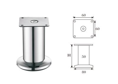 China Fashionable Style Modern Sofa Legs Chrome Plated  Elegant Outlook Fine Craftwork for sale